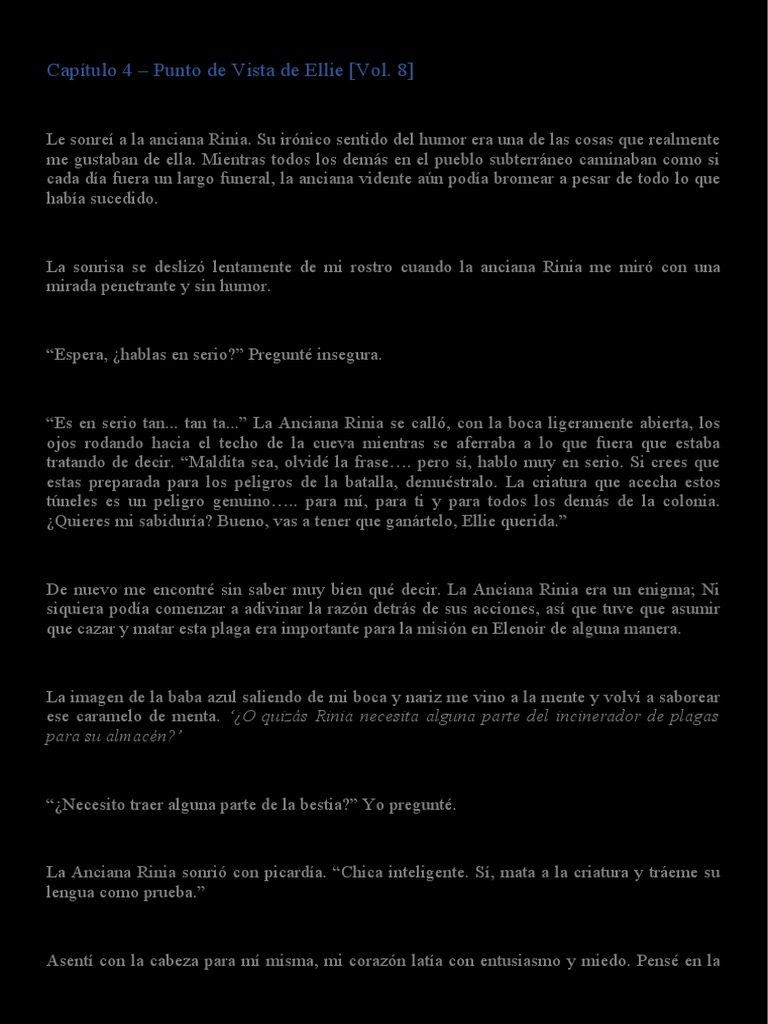 Capítulo 4 POV Elli | PDF | Arco y flecha | Flecha