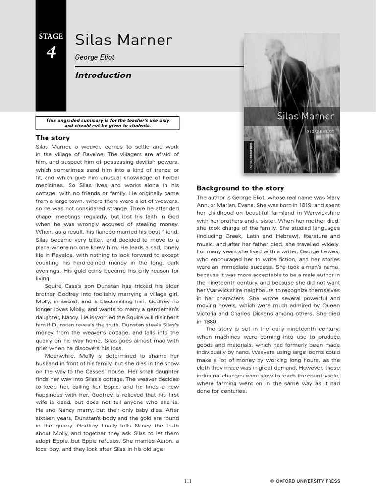 Silas Marner: The Cass Family's Impact | PDF