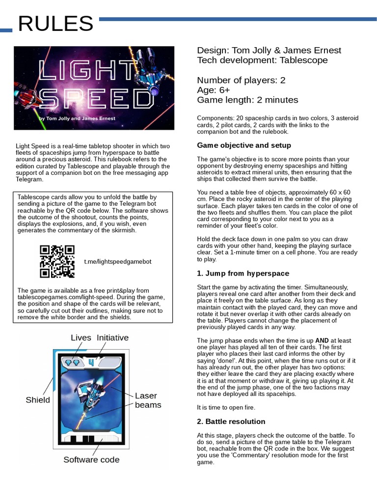 Eng_Rules_LightSpeed_Tablescope | PDF