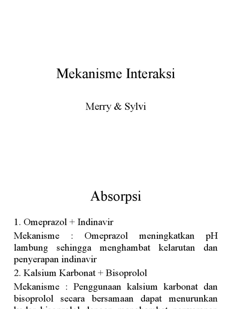Mekanisme Interaksi Mer & Syl | PDF