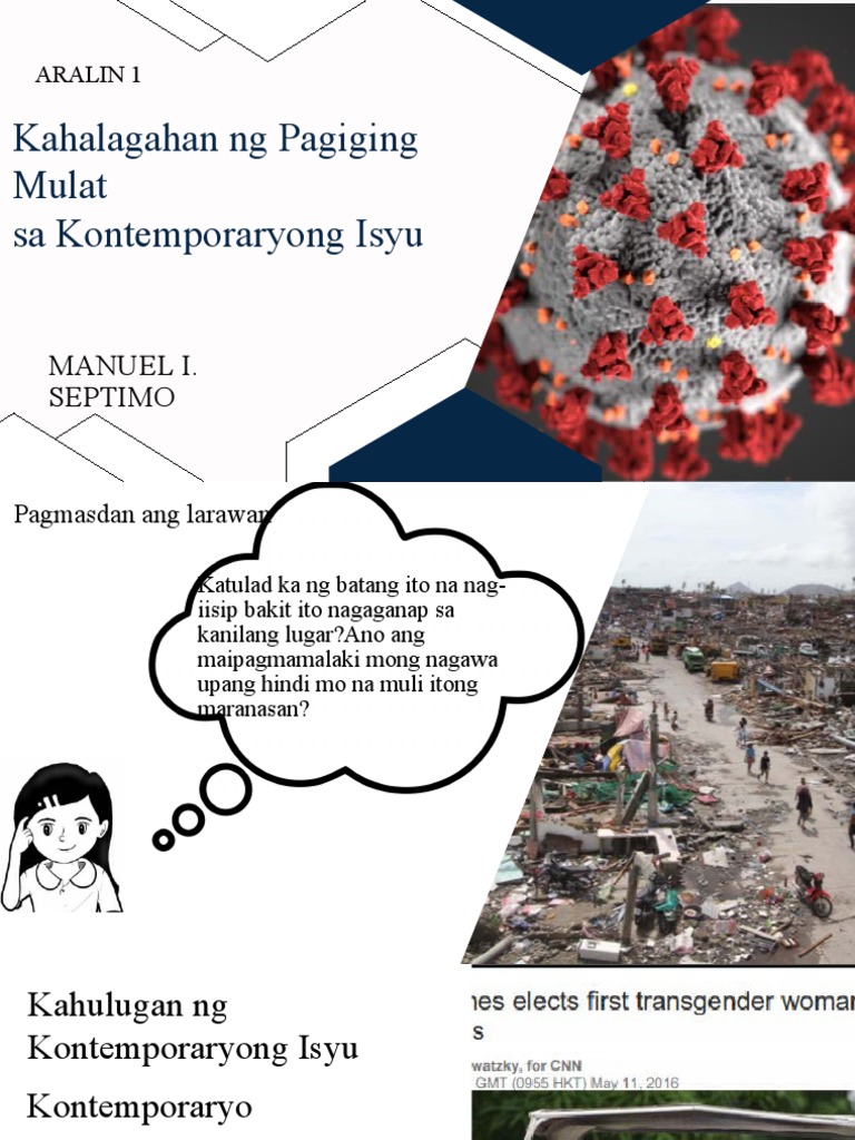 W1-Kahalagahan NG Pagiging Mulat Sa Kontemporaryong Isyu | PDF