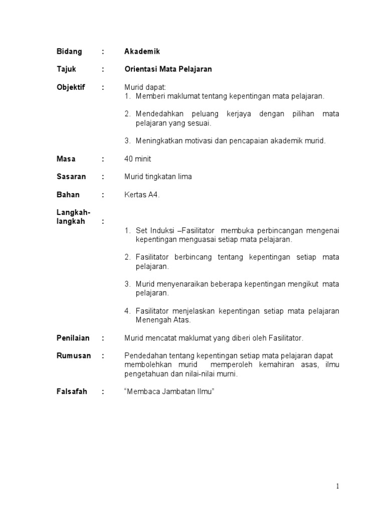 Modul Ting. 5 | PDF