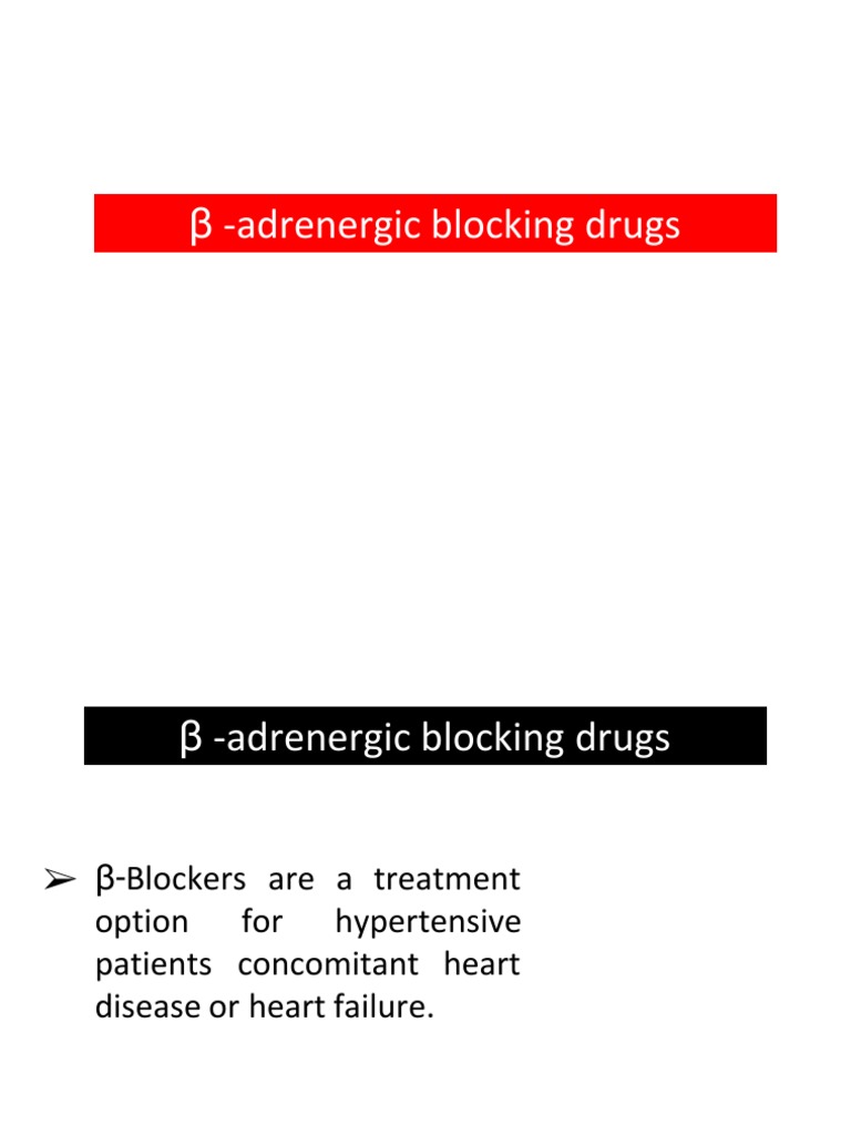 Beta Adrenoceptor Blockers | PDF | Vascular Diseases | Pharmacology