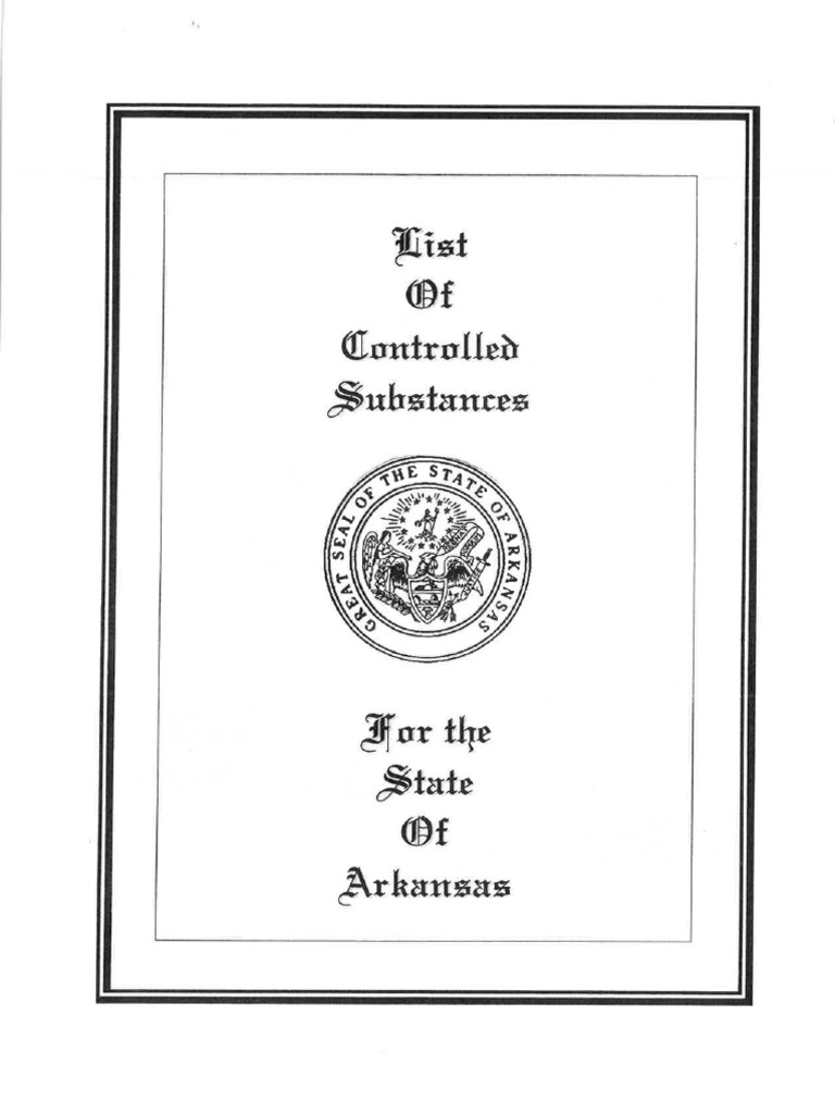Controlled Substances Schedule 2020 | PDF