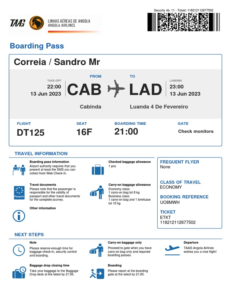 Boardingpass 2 | Download Free PDF | Airlines | Civil Aviation