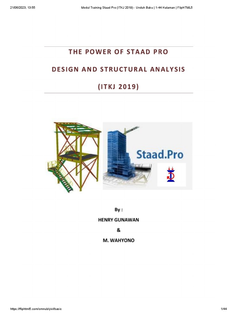 Modul Training Staad Pro (ITKJ 2019) - Unduh Buku - 1-44 Halaman - FlipHTML5 | PDF | Business ...