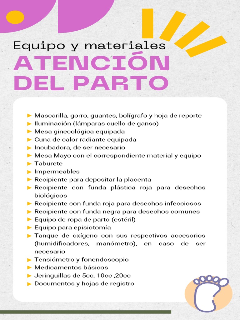 Lab N°2 - Equipo y Materiales para Atención Del Parto | PDF