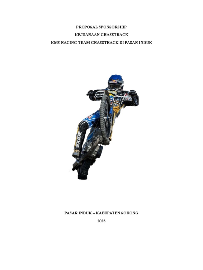 Proposal Sponsorship Balap Gasstrack 2023 | PDF | Bisnis