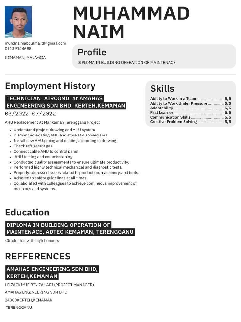 Naim Resume | PDF