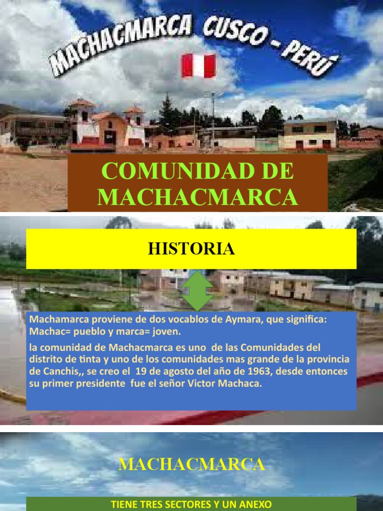 Comunidad de Machacmarca Trabajo Grupal | PDF