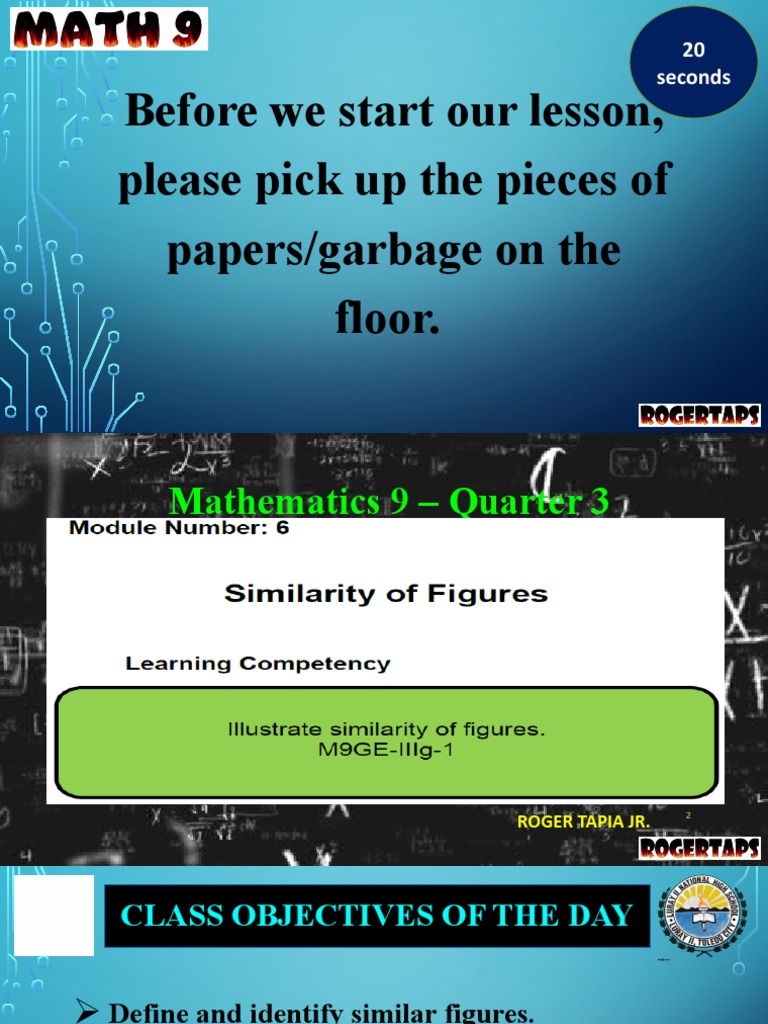 LC9-Module 6-Similarity of Figures | PDF