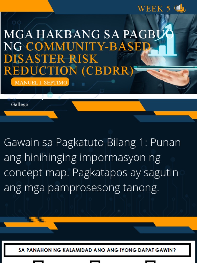 W5-Mga Hakbang Sa Pagbuo NG Community-Based Disaster Risk Reduction ...