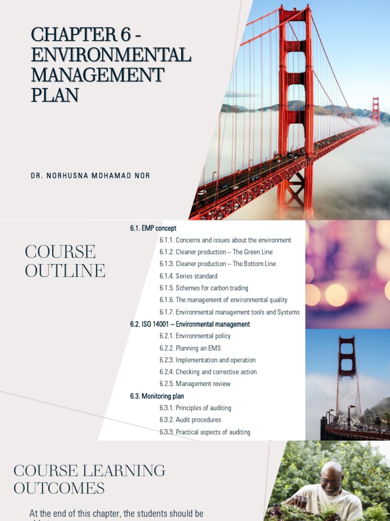 Chapter 6 - Environmental Management Plan | PDF | Environmental Impact Assessment | Audit