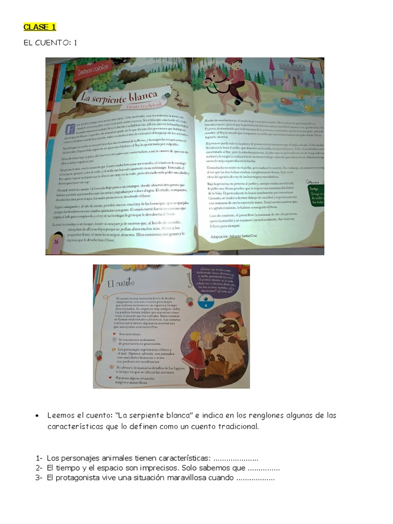 Clase Cuento Popular | PDF | Adjetivo | Sustantivo