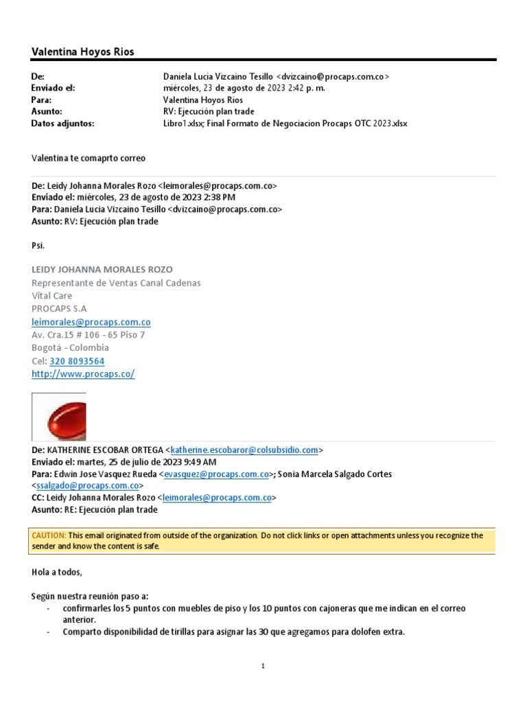 Cajoneras Procaps | PDF | Bogotá