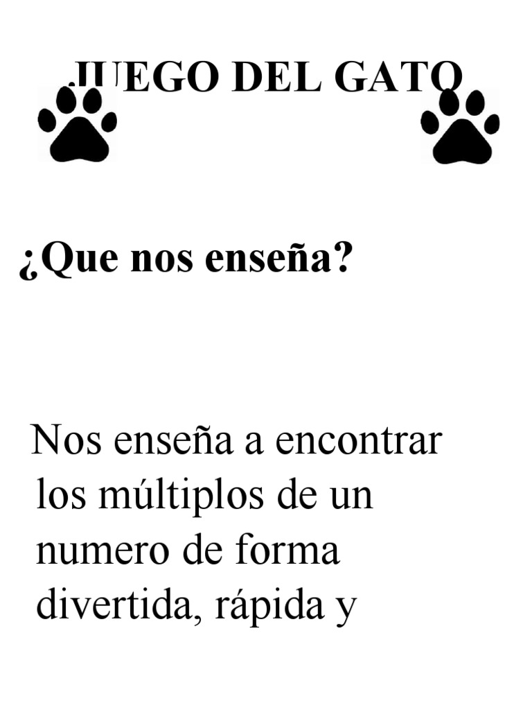Juego Del Gato | PDF