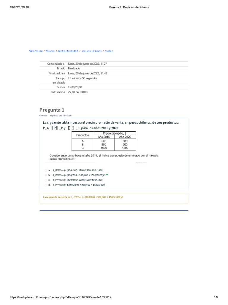 Prueba 2_ Revisión del intento2 | PDF