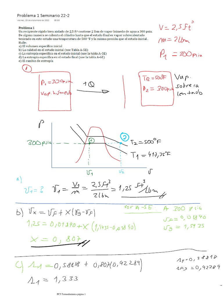 PC5 Termodinámica | PDF