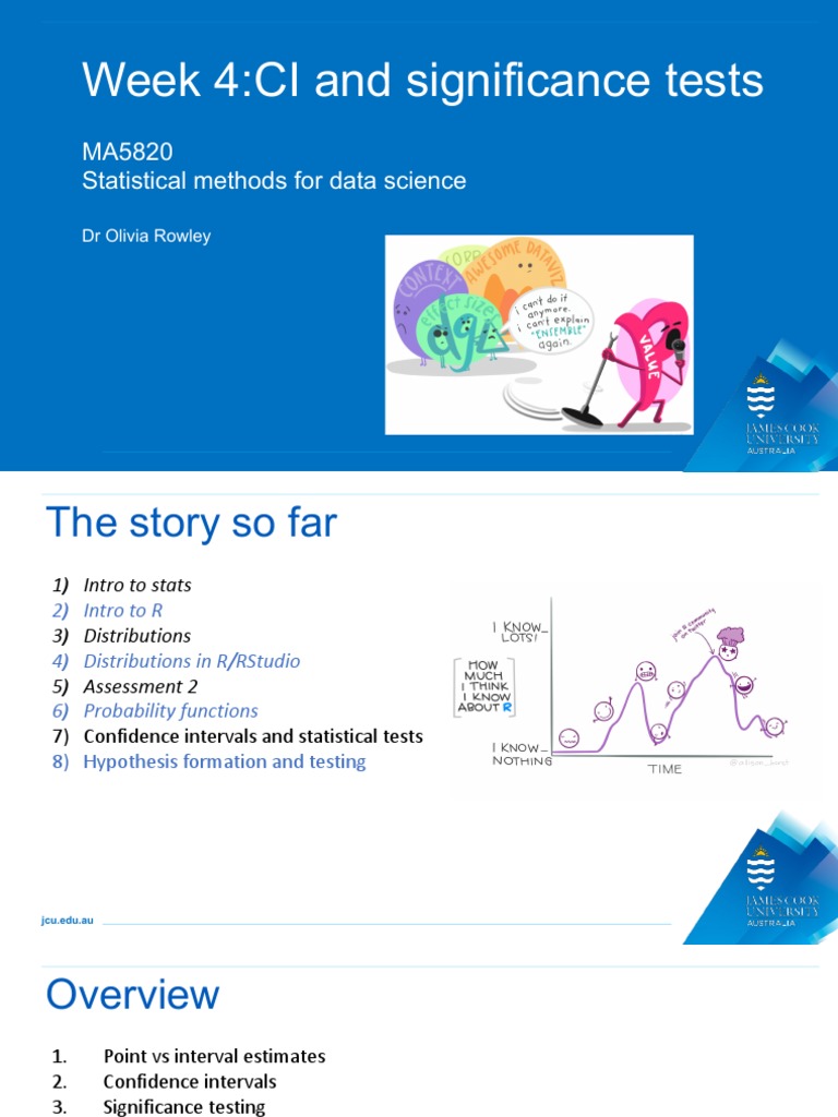 MODS 2023 L1W4 - CI and Stats Tests | PDF | Statistics | Confidence ...
