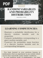 Statistics and Probability | PDF | Probability Distribution | Random Variable
