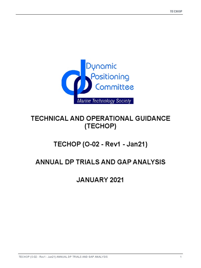 TECHOP Annual DP Trials and Gap Analysis | PDF | Rocket Engine ...
