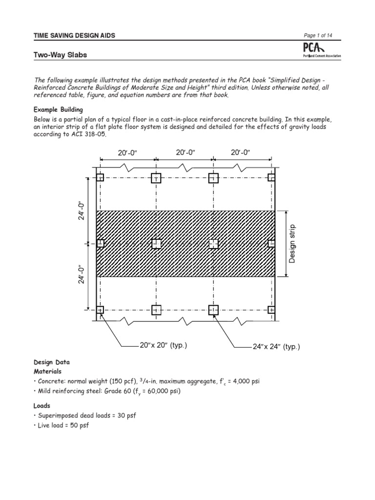 Two Way Slab Example | Bending | Concrete