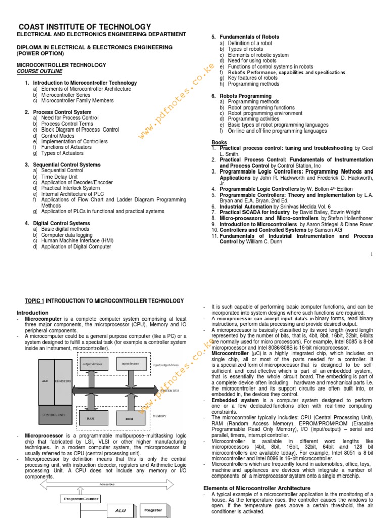 Microcontroller Notes-Po18zf | PDF