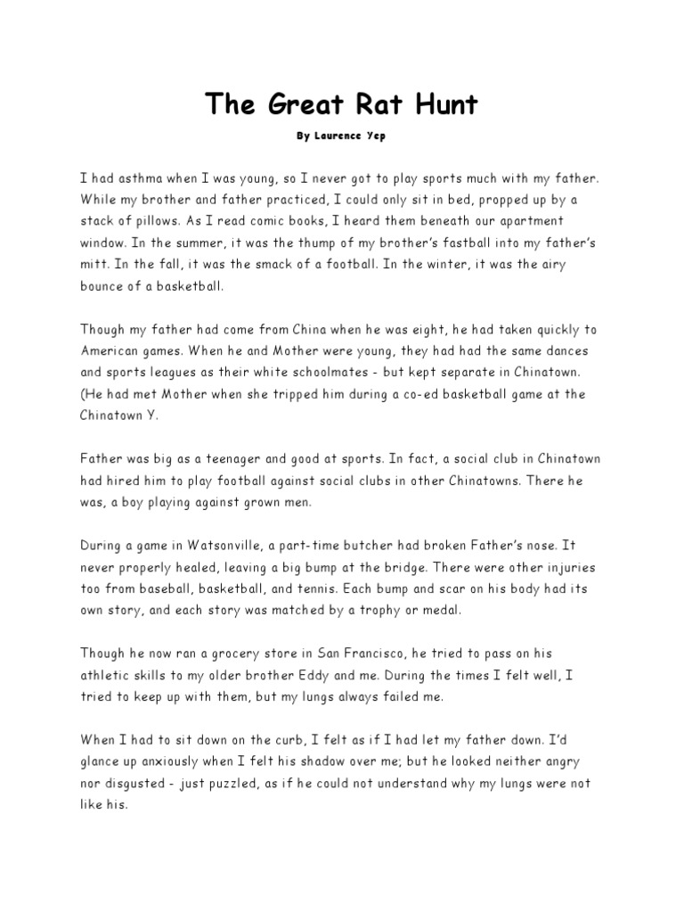 8th-grade-The-Great-Rat-Hunt | PDF