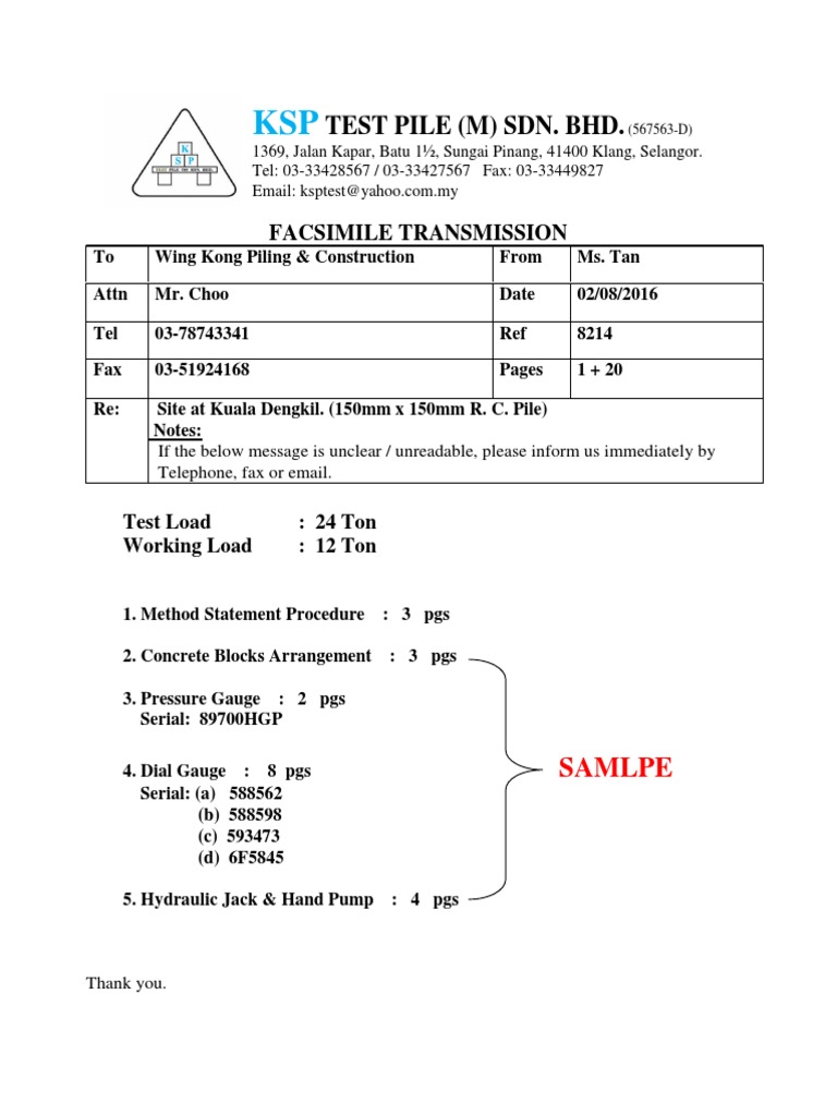 04 - MLT Test | PDF | Weighing Scale | Deep Foundation