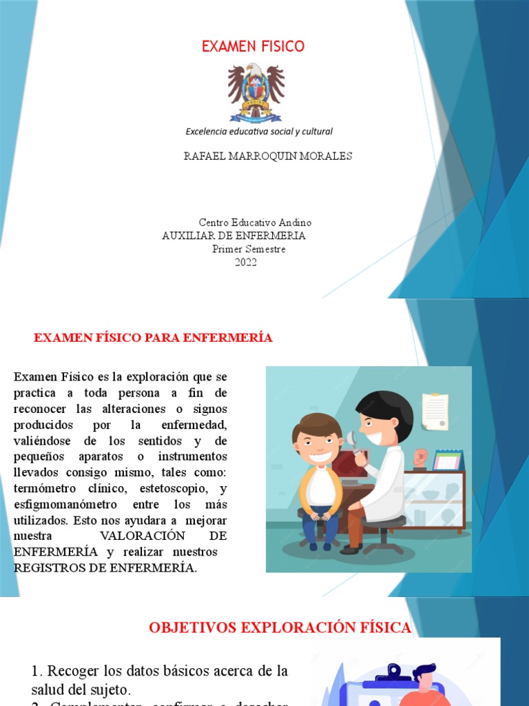 Examen Fisico | PDF | Examen físico | Especialidades Medicas