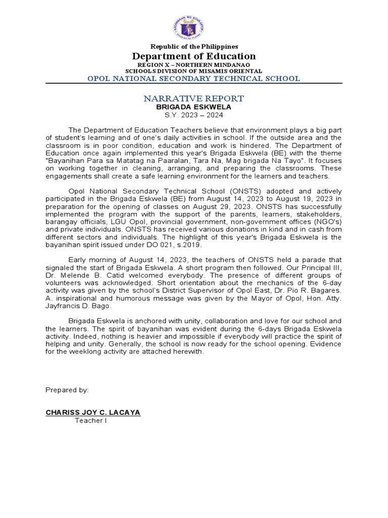 Kindness Brigada 2023-2024 | Download Free PDF | Learning | Behavior Modification