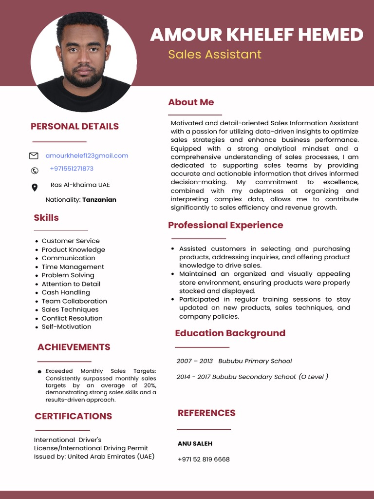 Black White Minimalist CV Resume | PDF