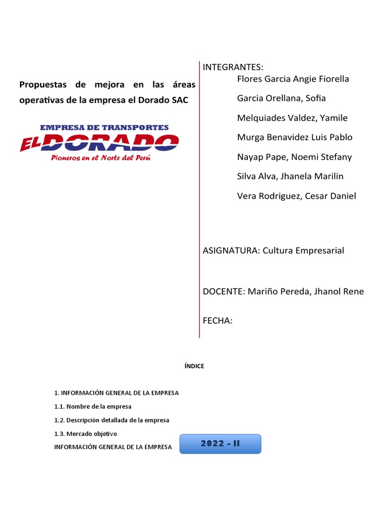 Formato de Informe Final Cultura Empresarial | Descargar gratis PDF | Business | Marketing