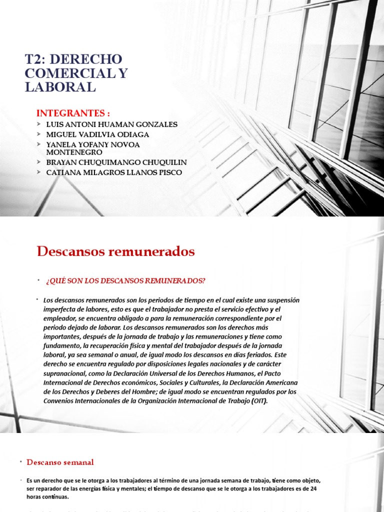 Derecho Comercial y Laboral | PDF | Salario | Derecho laboral Derecho Comercial y Laboral | PDF | Salario | Derecho laboral