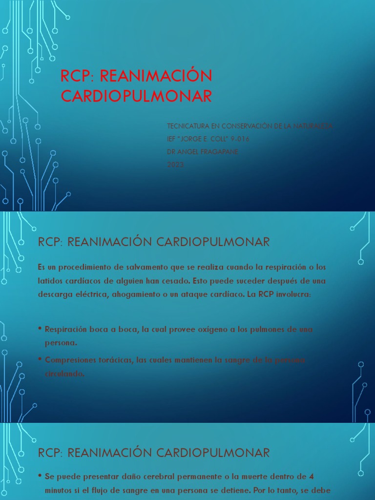 RCP 2023 | PDF | Reanimación cardiopulmonar | Enfermedades y trastornos