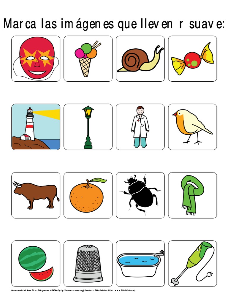 Conciencia Fonologica Marcar Fonema R Suave | PDF | Hogar, jardinería y ...