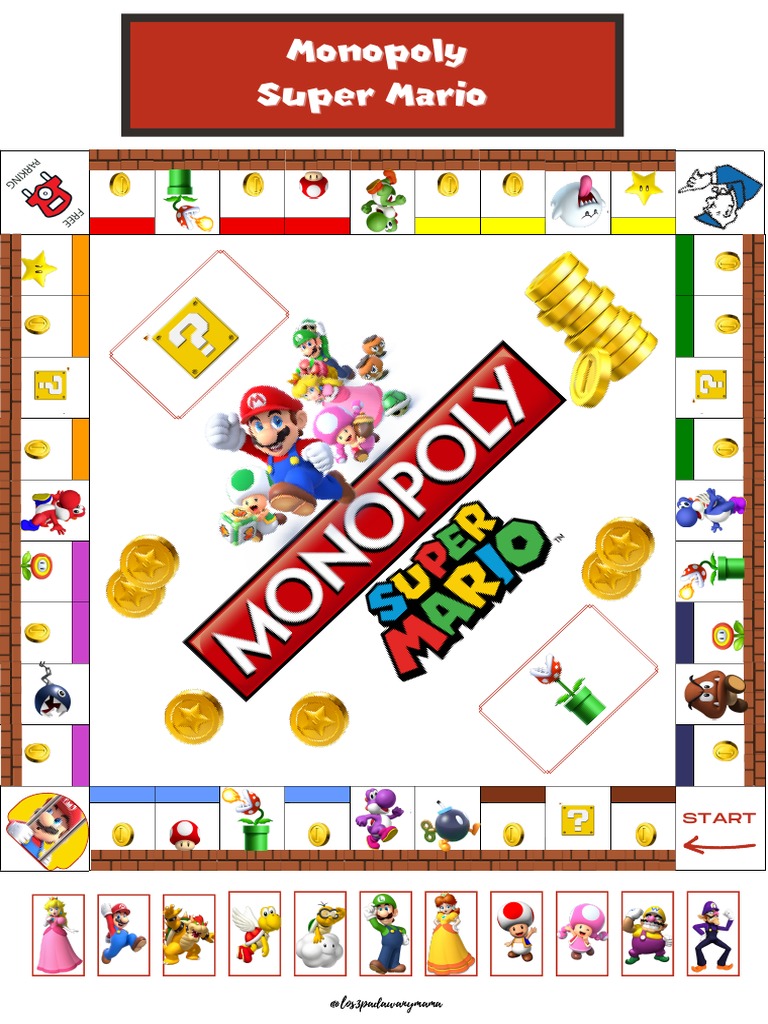 Monopoly Mario Bros | PDF | Hogar, jardinería y bricolaje
