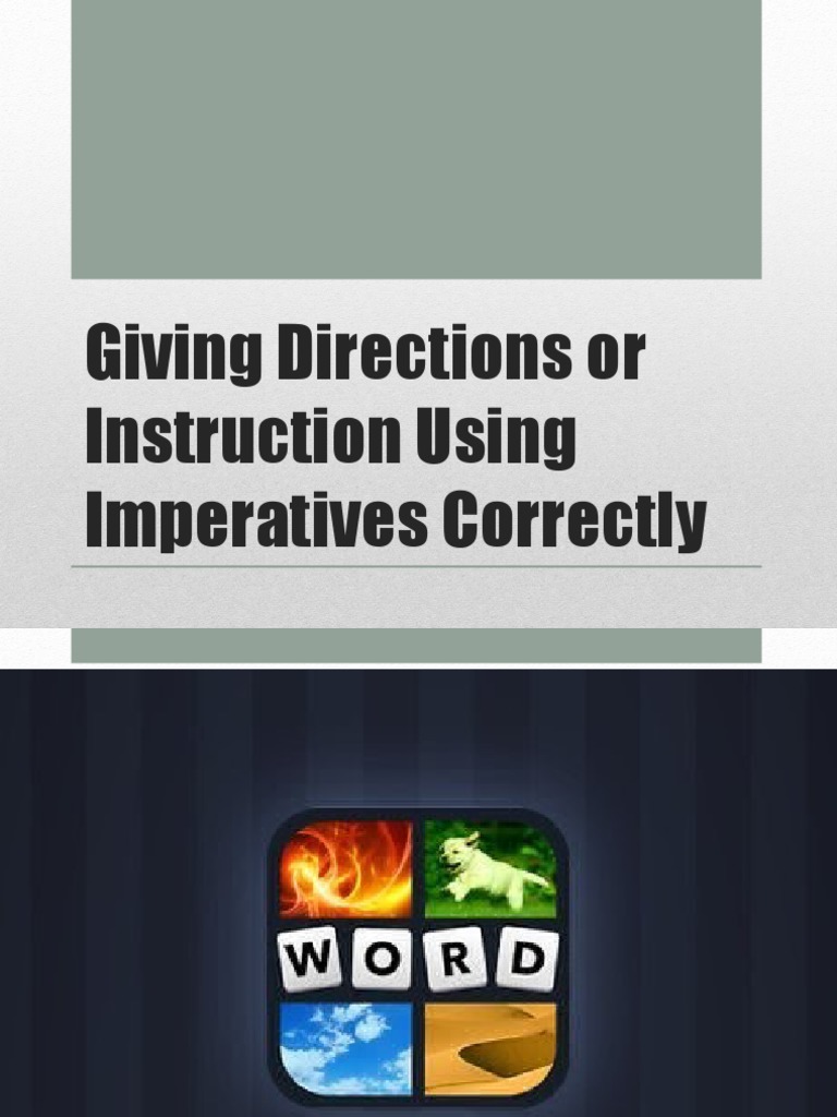 Imperatives: Commands & Instructions | PDF