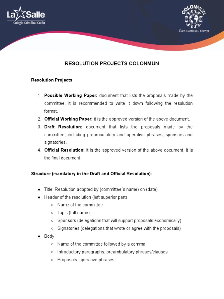 Resolution Projects Explanation | PDF | Crimes | Crime & Violence