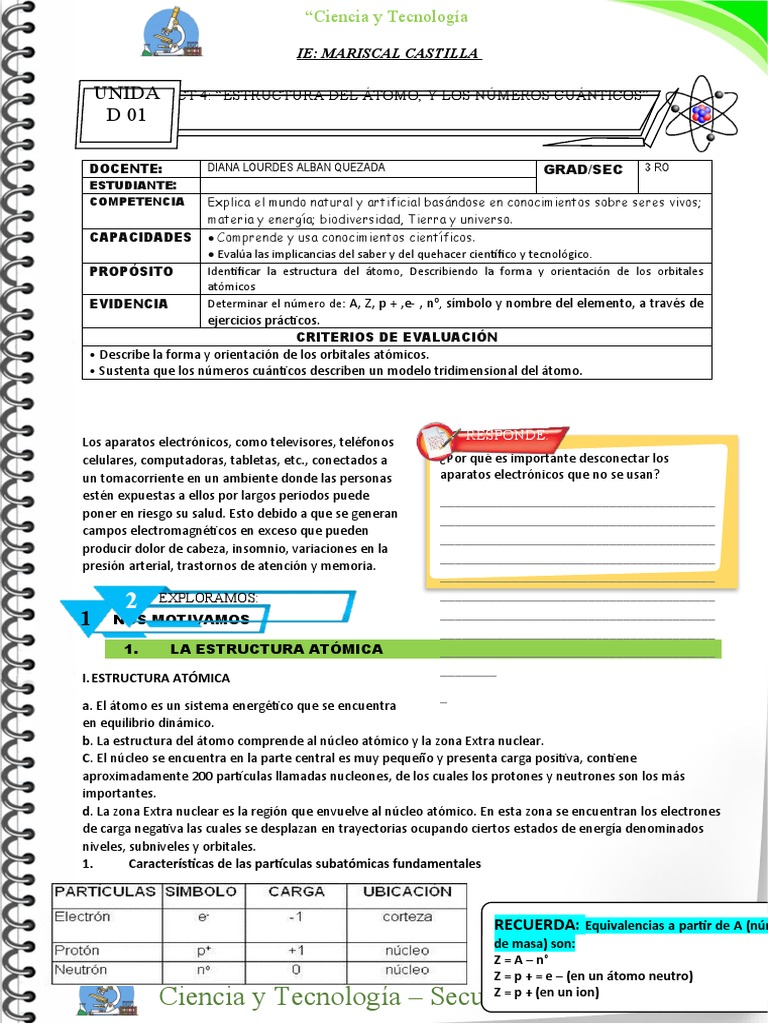 Act 4-Cyt-U1 | PDF | Isótopo | Átomos