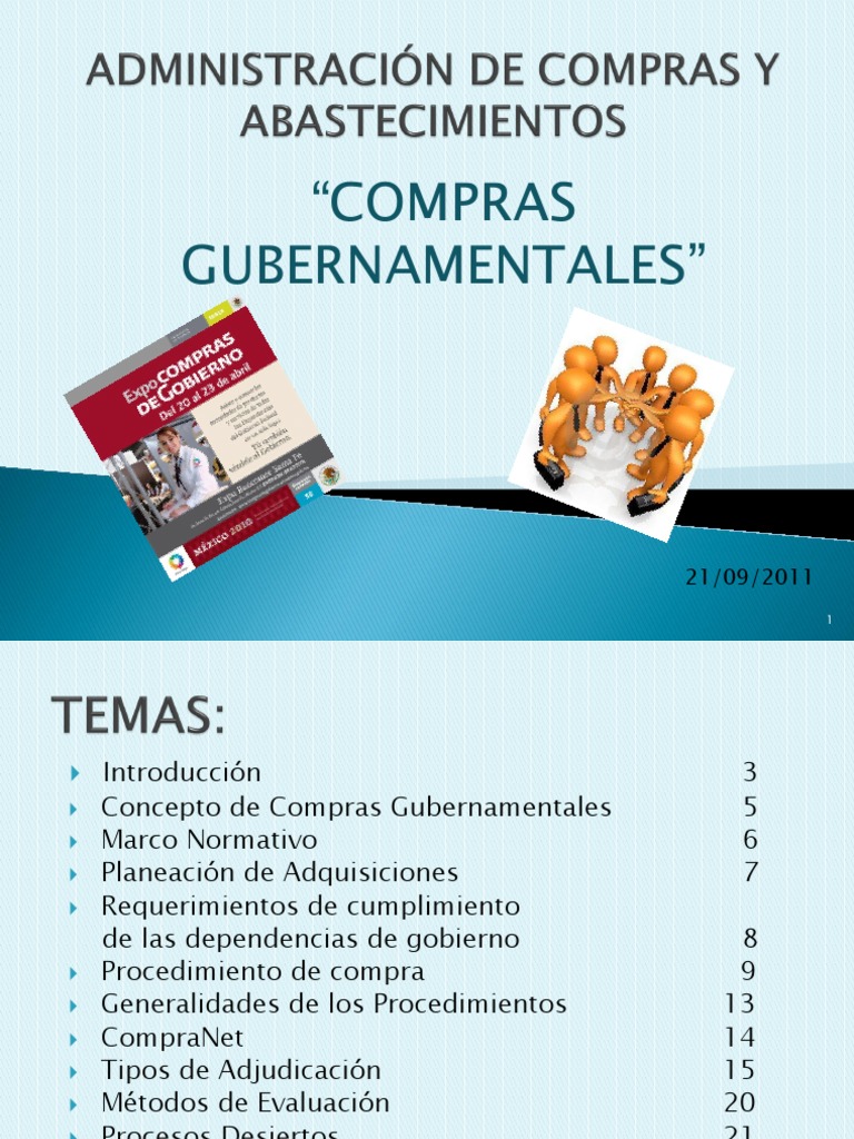 Compras Gubernamentales | PDF | Administración Pública | Calidad (comercial)