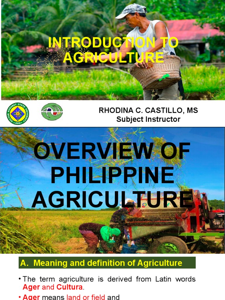 Introduction To Agriculture | PDF