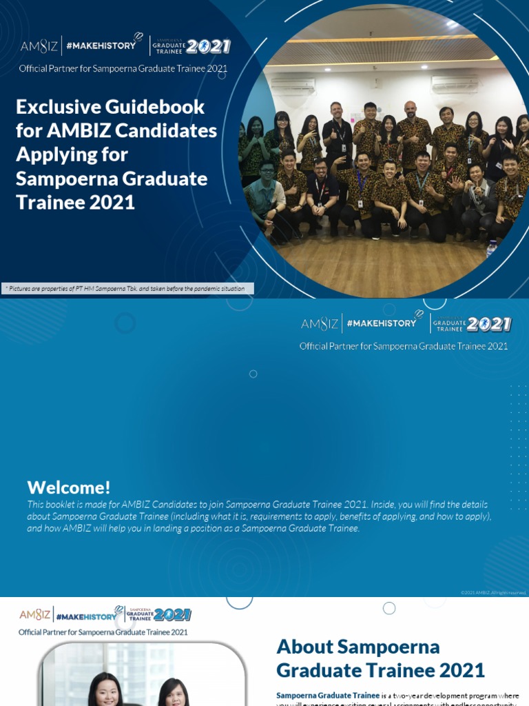 Exclusive Guidebook For Sampoerna Graduate Trainee 2021 | PDF ...