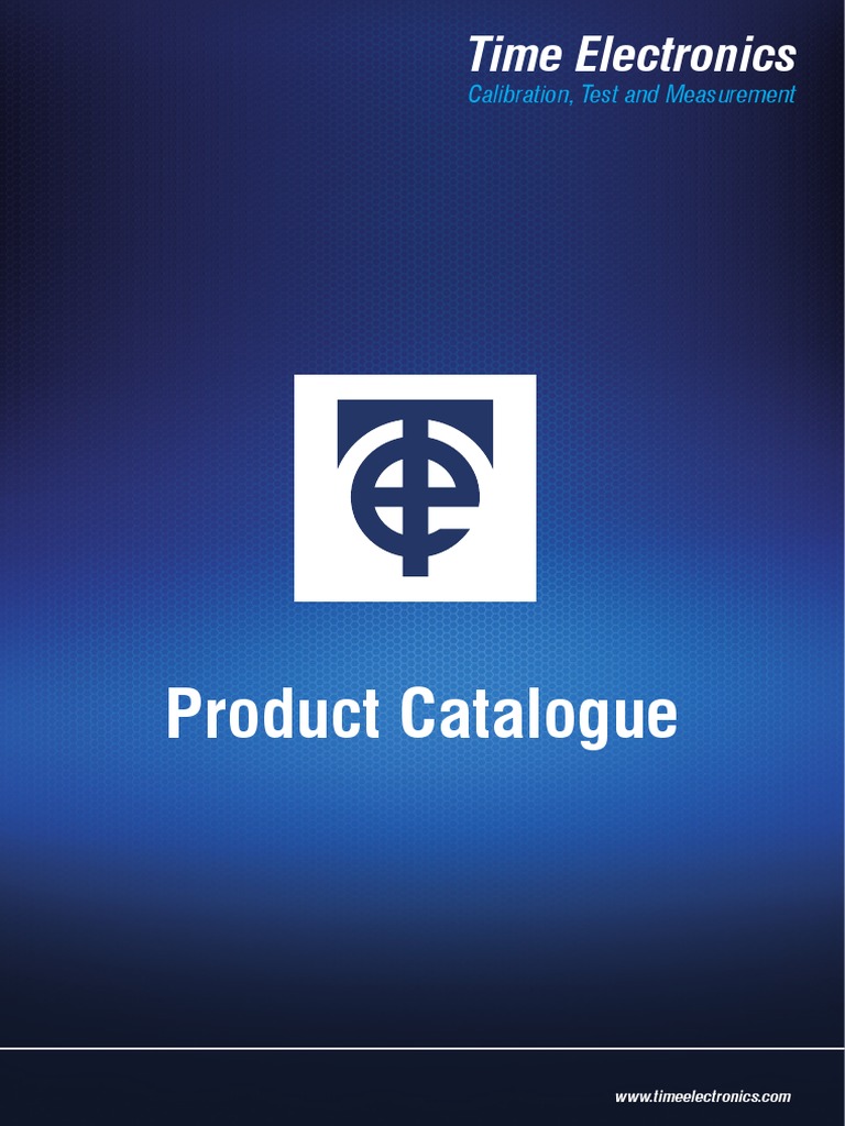 Time Electronics Product Catalogue | PDF | Resistor | Calibration