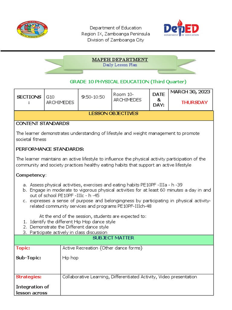 Final Cot 1 Pe 3rd Quarter | PDF