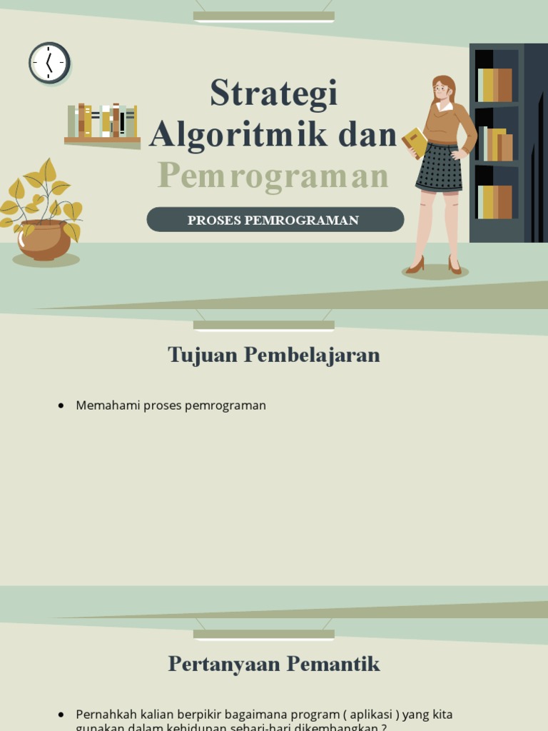 Strategi Algoritmik Dan Pemrograman Proses Pemrograman Pdf