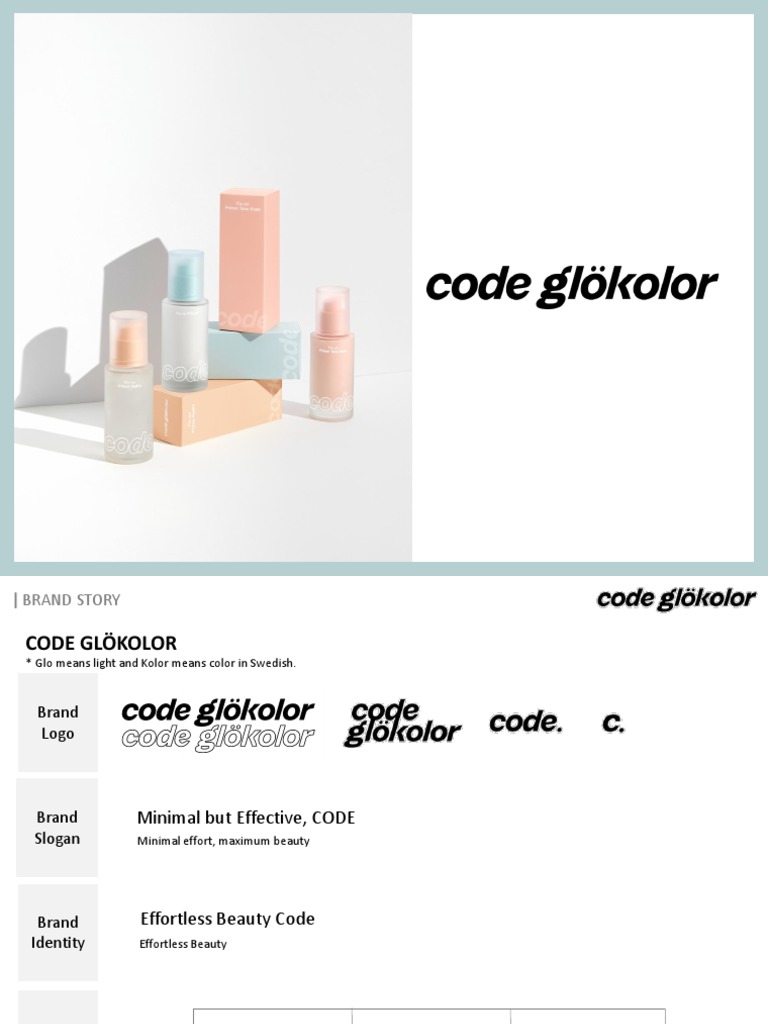 Code-Glokolor Brand-Information en | PDF
