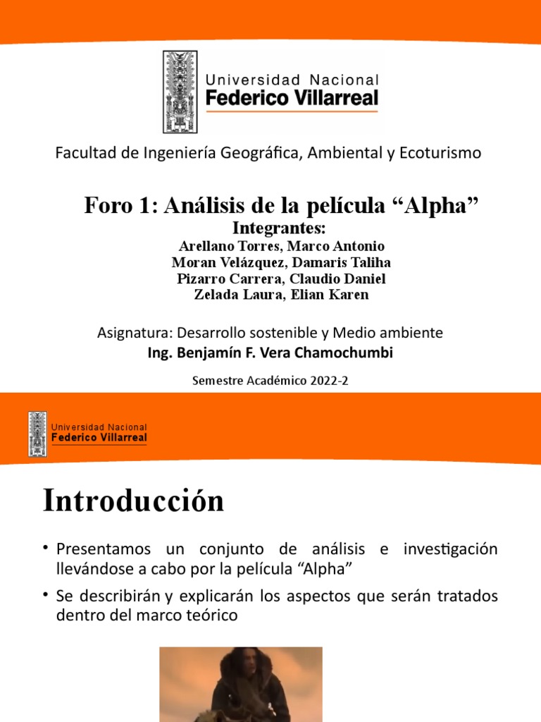 Grupo II - Foro I Analisis de la pelicula Alpha | PDF