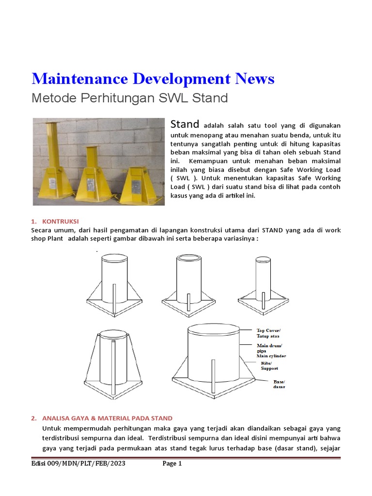 Metode Perhitungan SWL Stand | PDF