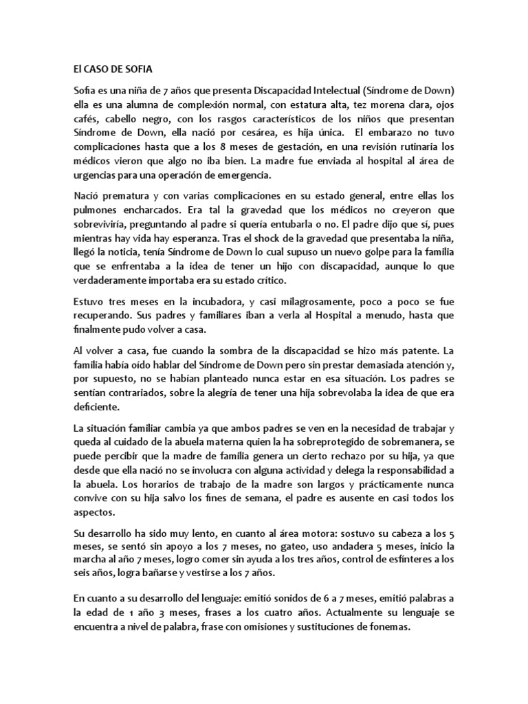 El CASO DE SOFIA | PDF